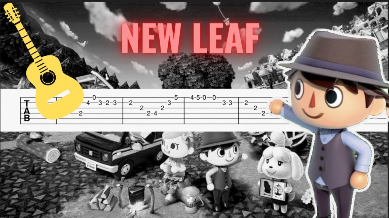 Animal Crossing - New Leaf Guitar TAB/Tutorial #animalcrossing #music # ...