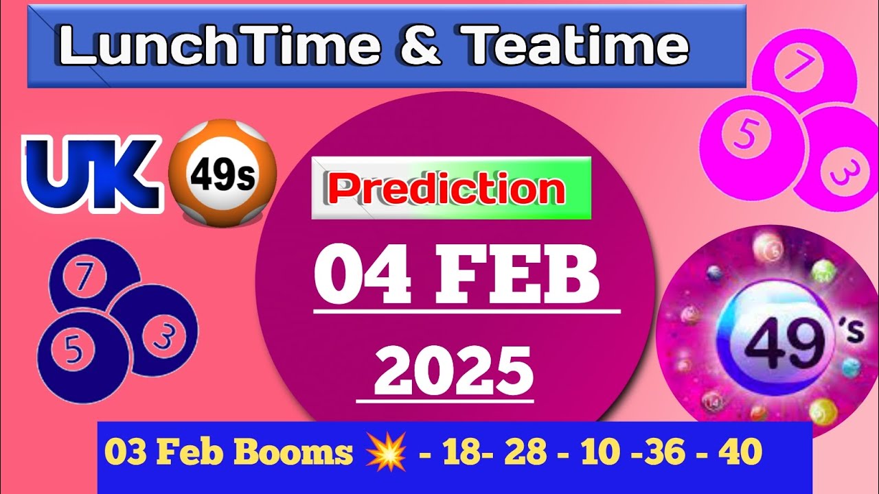 Uk49s double predictions for today 04-02-25 | today uk49s lunchtime ...