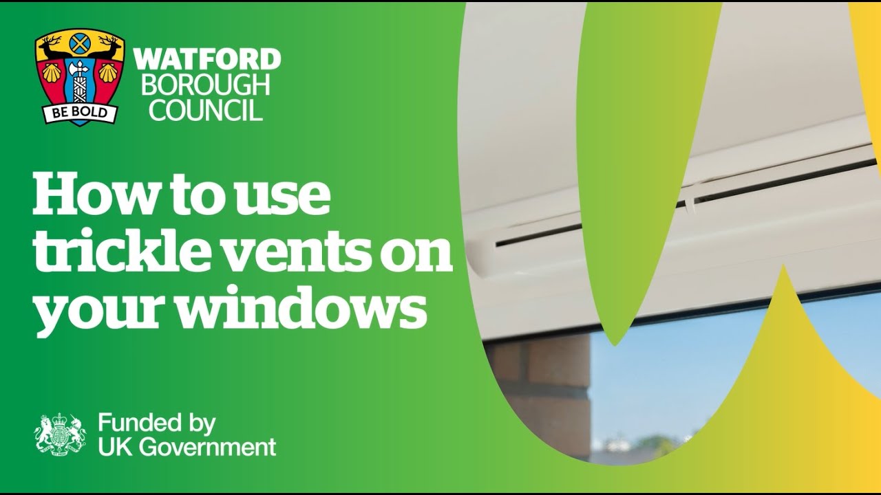 How to use trickle vents on your windows - YouTube