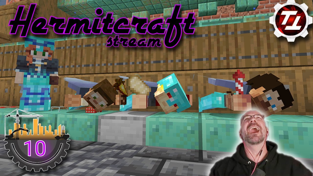 Hermitcraft - Hanging out with Scar, Skizz, Cleo and Gem! - YouTube