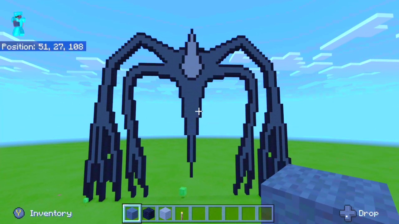How to build the Mind Flayer in Minecraft! (pixel art) - YouTube