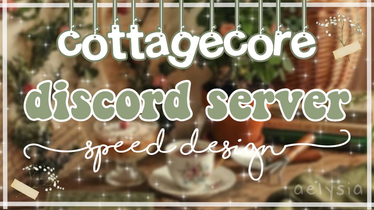 ⋆🍄꒱ aesthetic cottagecore server speed design :: ely. °｡˚୨୧ - YouTube