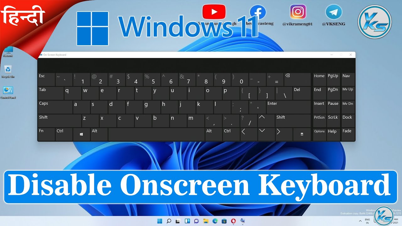 How To Disable Onscreen Keyboard at Start-up in Windows 11 - YouTube