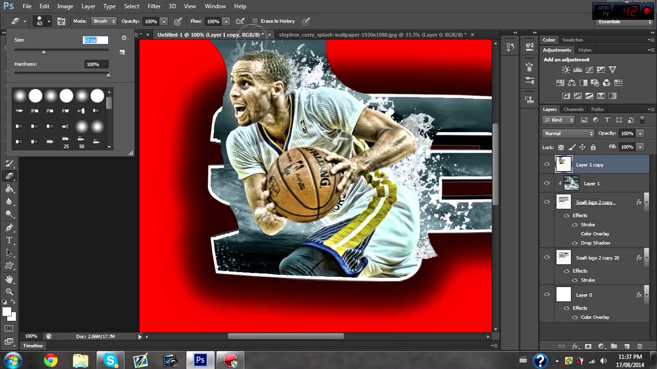 Speed Art # 1 | Soar Logo | With psd download | FreeTemplate - YouTube