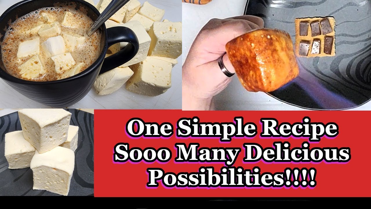 Easy 0 Carb/Sugar Free Marshmallow Recipe Tutorial | Keto S'more Making ...
