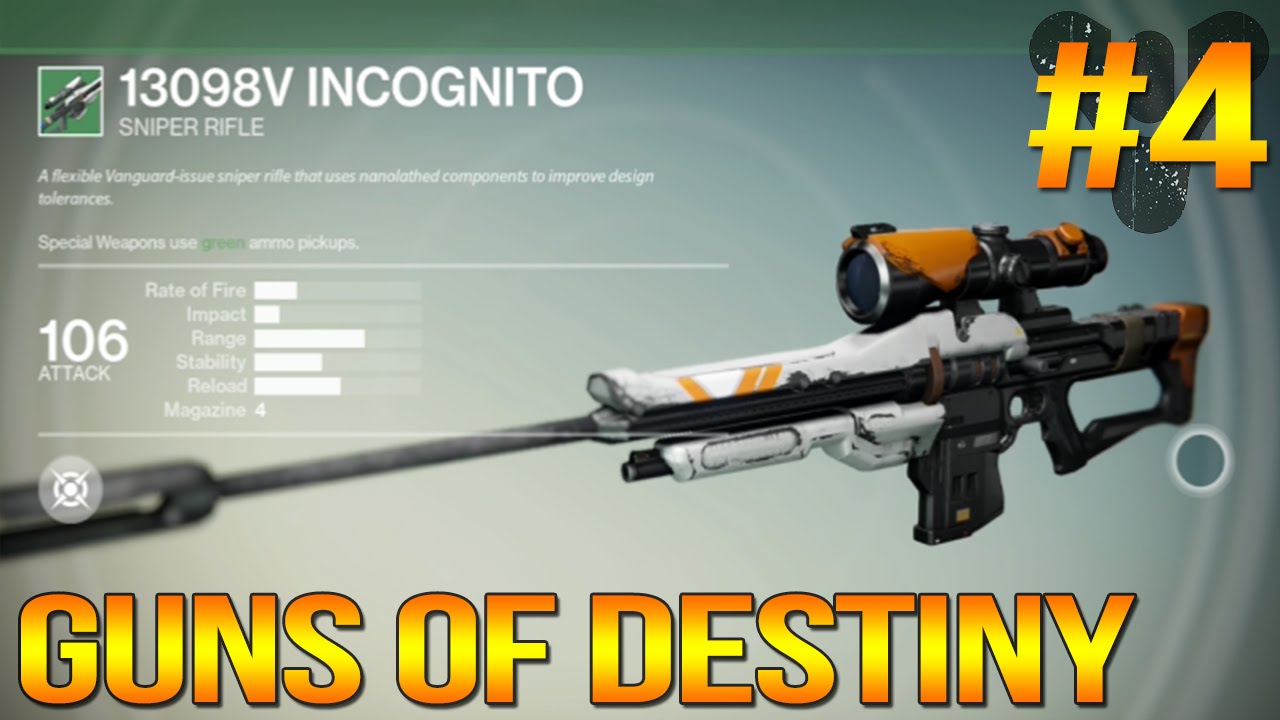 Guns of Destiny #4 "INCOGNITO" Sniper Rifle - Character Updates - 1080p ...
