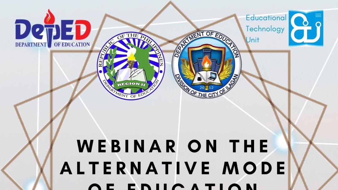 Webinar on the Alternative Mode of Education Delivery - YouTube