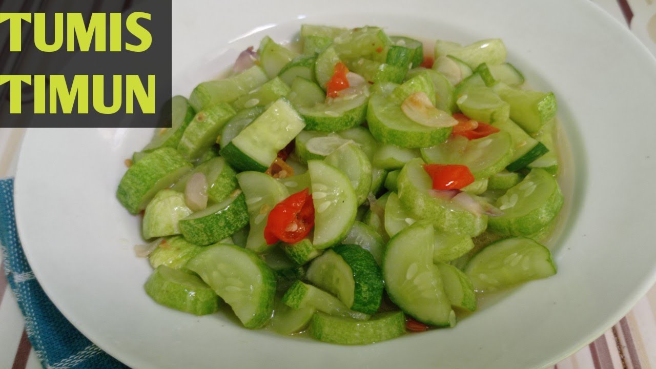 resep tumis timun super mudah - YouTube