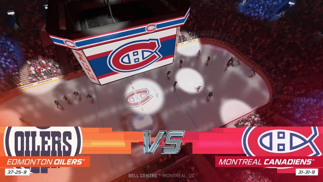 NHL 21 Full Match - Edmonton Oilers vs Montreal Canadiens - Simulation ...