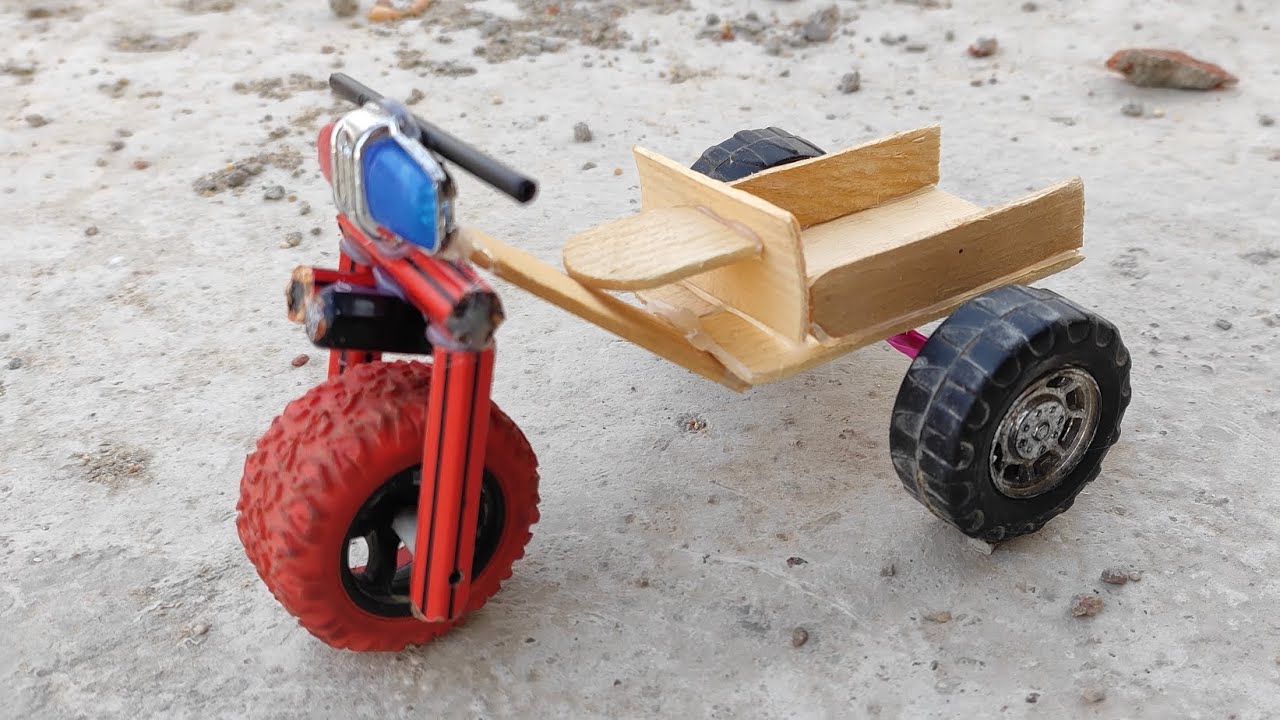 World's miniest rickshaw trolley|| how to make rickshaw trolley at home ...