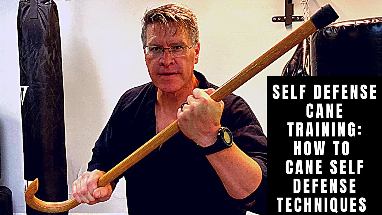 Self Defense Cane Training: How To Cane Self Defense Techniques - YouTube
