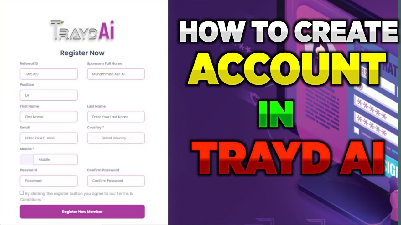 How To Create Account In Trayd Ai || Digital Freebies Hub - YouTube