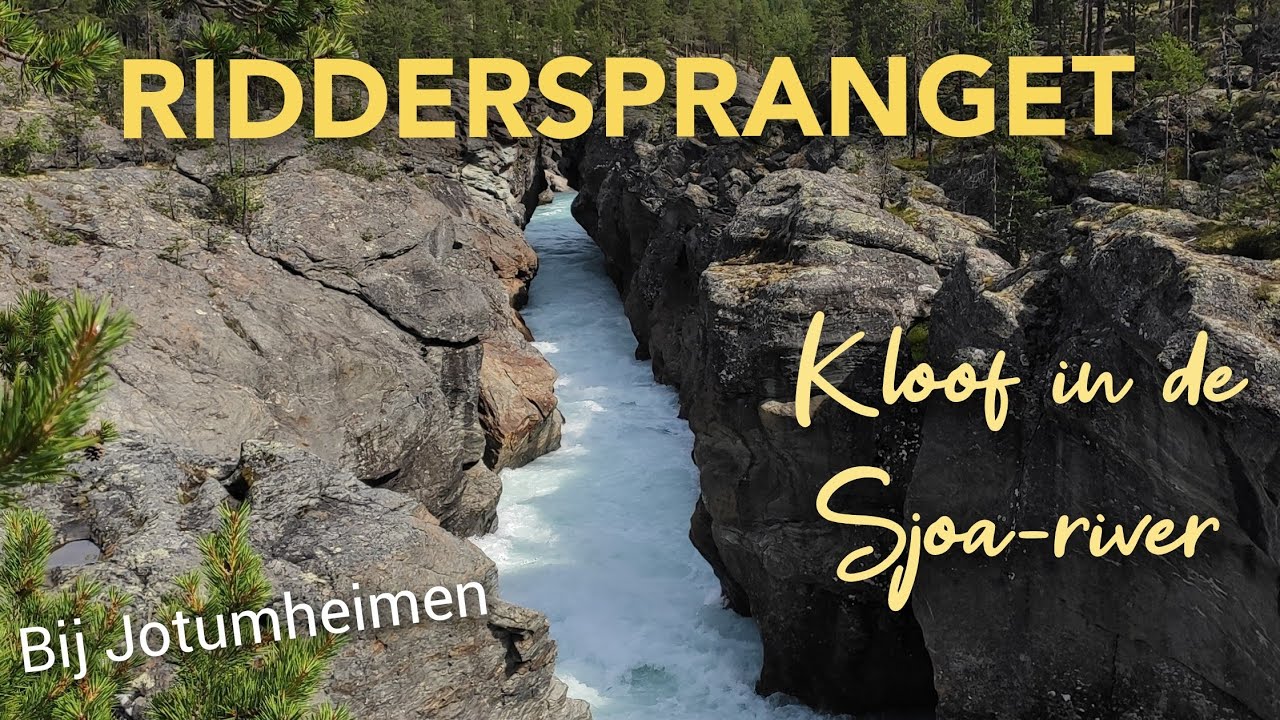 Noorwegen / Norway - Ridderspranget (Knight's Leap, Sjoa river ...
