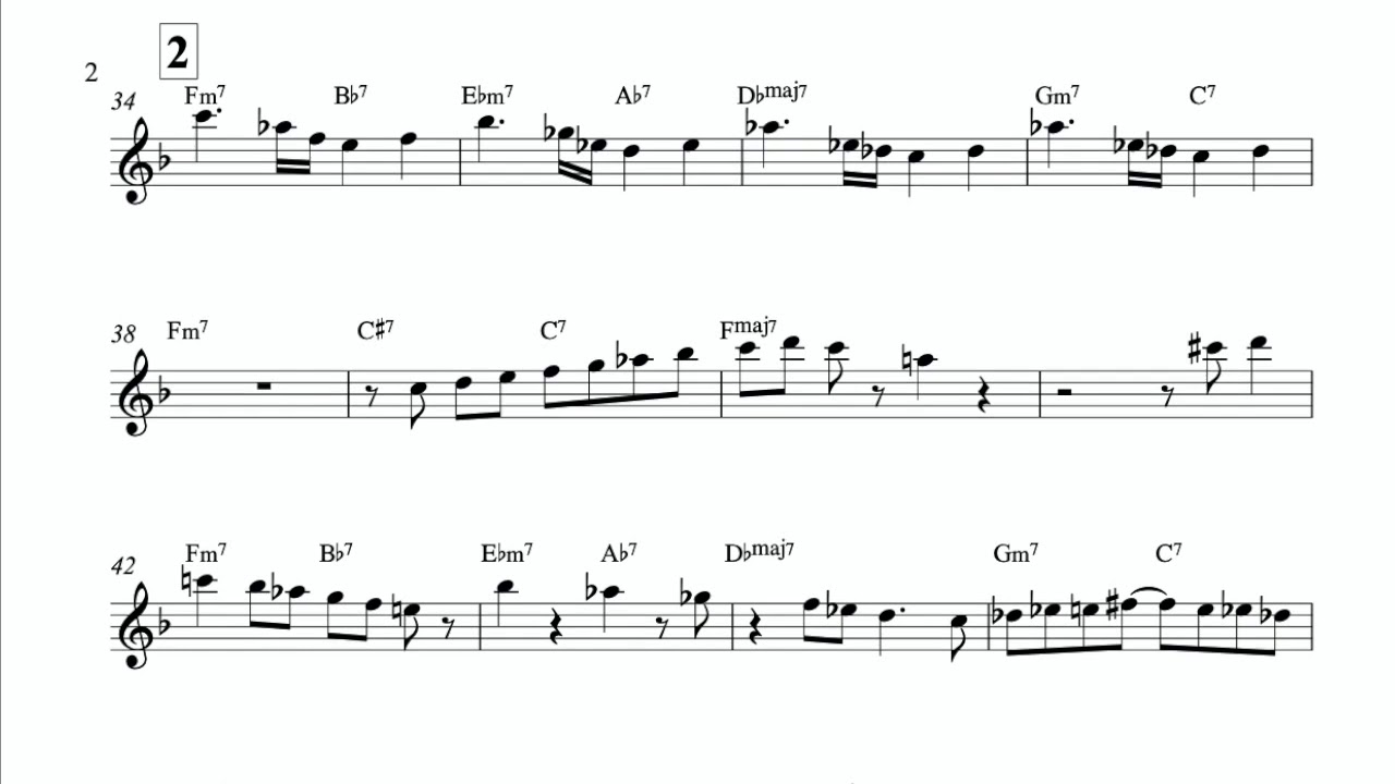 Clifford Brown – Daahoud (Bb) Transcription - YouTube