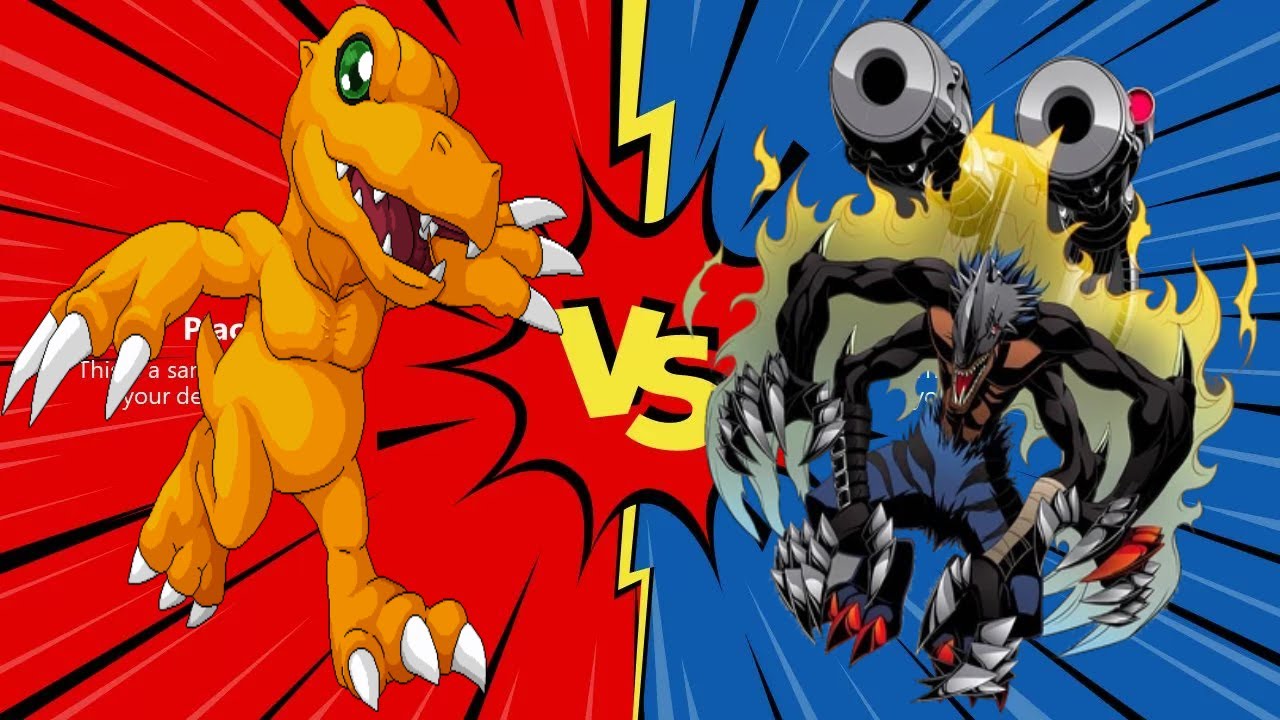 SUPER SMASH BROS CRUSADE AGUMON VS MILLENNIUMMON - YouTube
