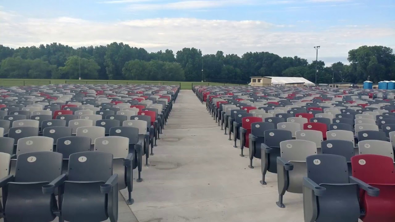 Treasure Island Stadium Seating Installation - YouTube