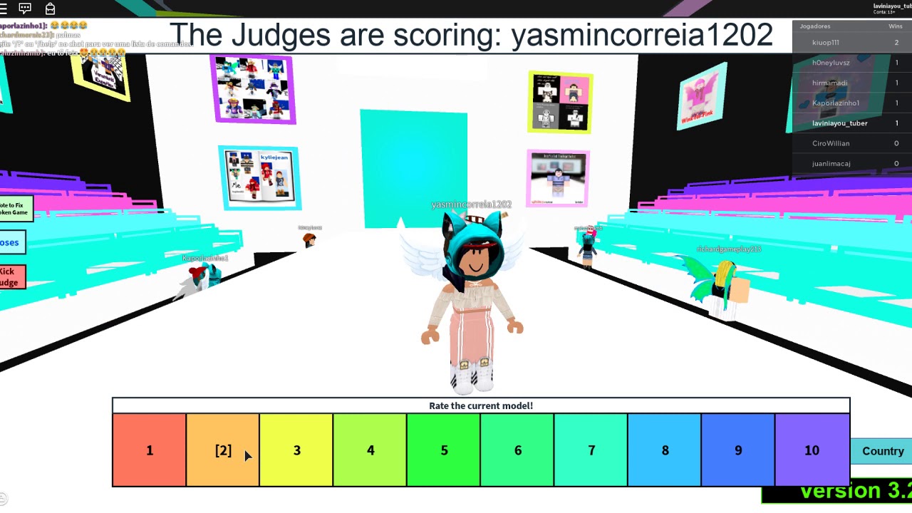 vamos desfilar na passaela top roblox runway model - YouTube