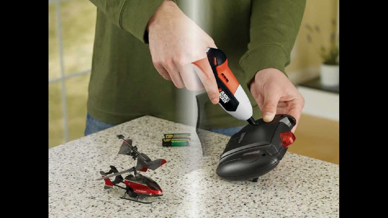 Gyro Screwdriver Black and Decker BDCS40G 4V - YouTube
