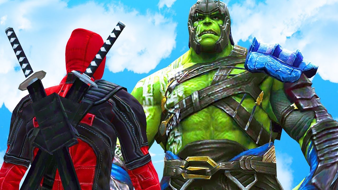 DEADPOOL VS GLADIATOR HULK - EPIC BATTLE - YouTube