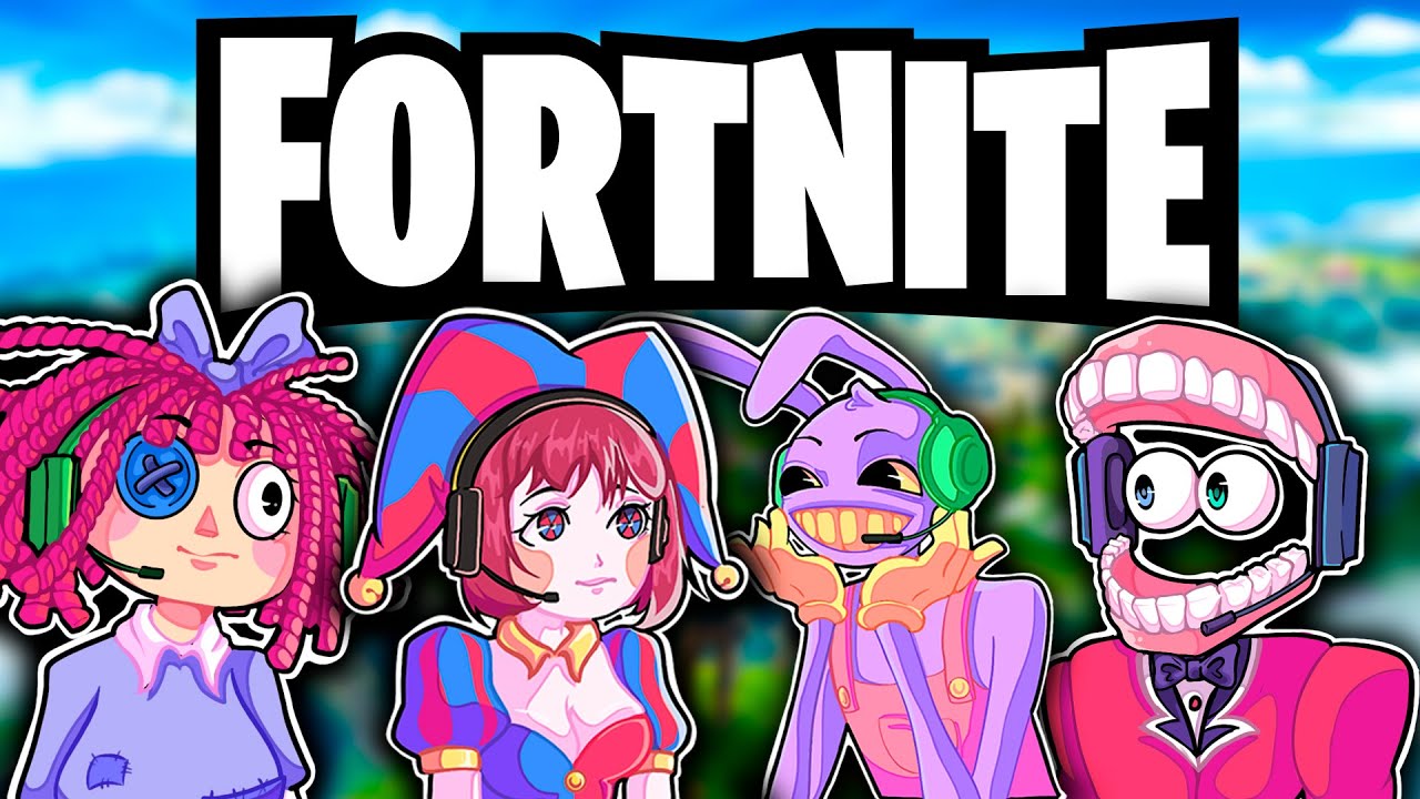 The Amazing Digital Circus Characters Play FORTNITE - YouTube