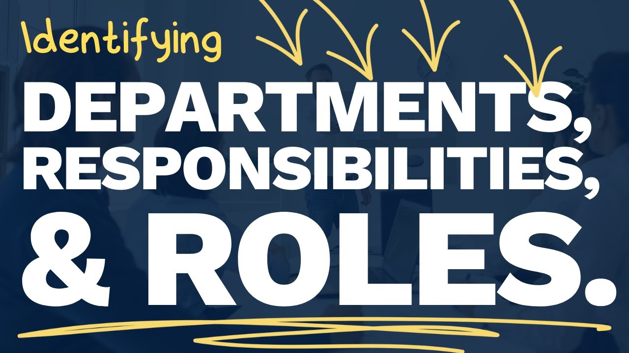 Building Business Systems: Identifying Departments, Responsibilities ...