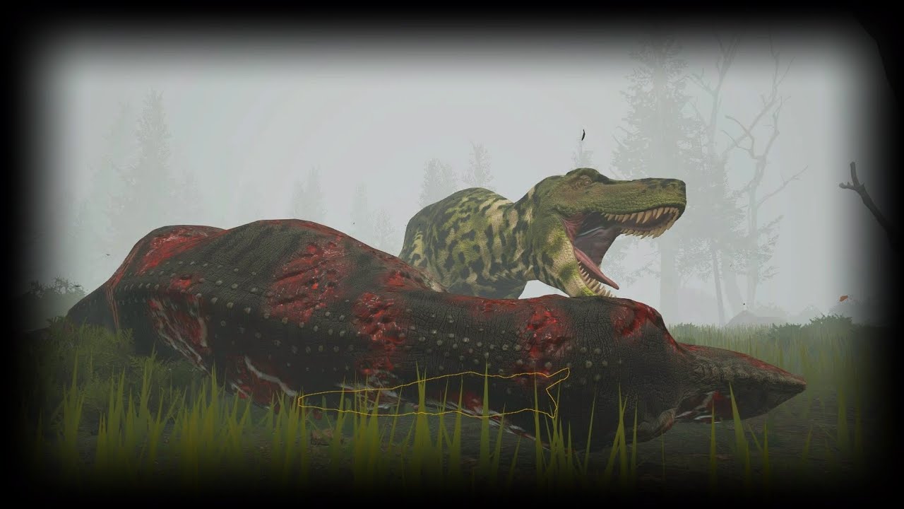 Path of Titans: WWD Realism - Adult female Tyrannosaurus fights and Rex ...