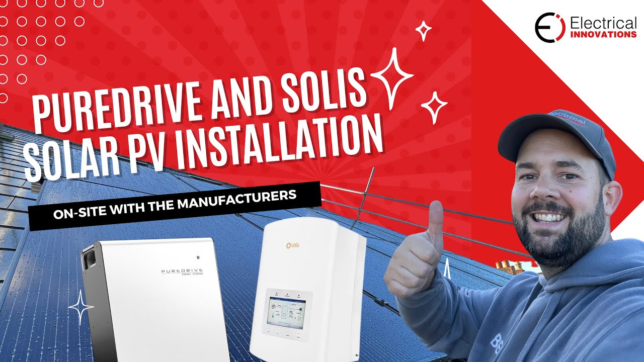 Solis and Puredrive battery installation - YouTube