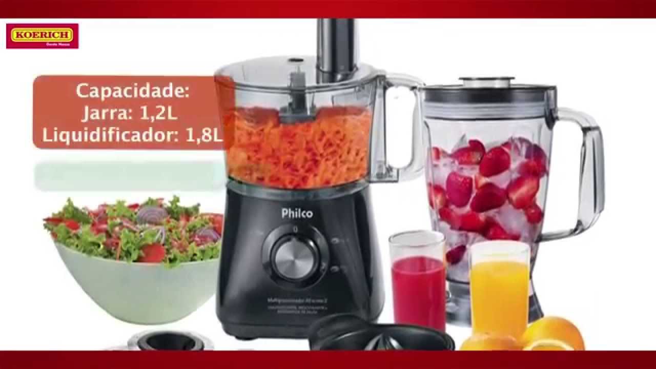 Multiprocessador de Alimentos Philco Multi All In One/2 2 Velocidades ...