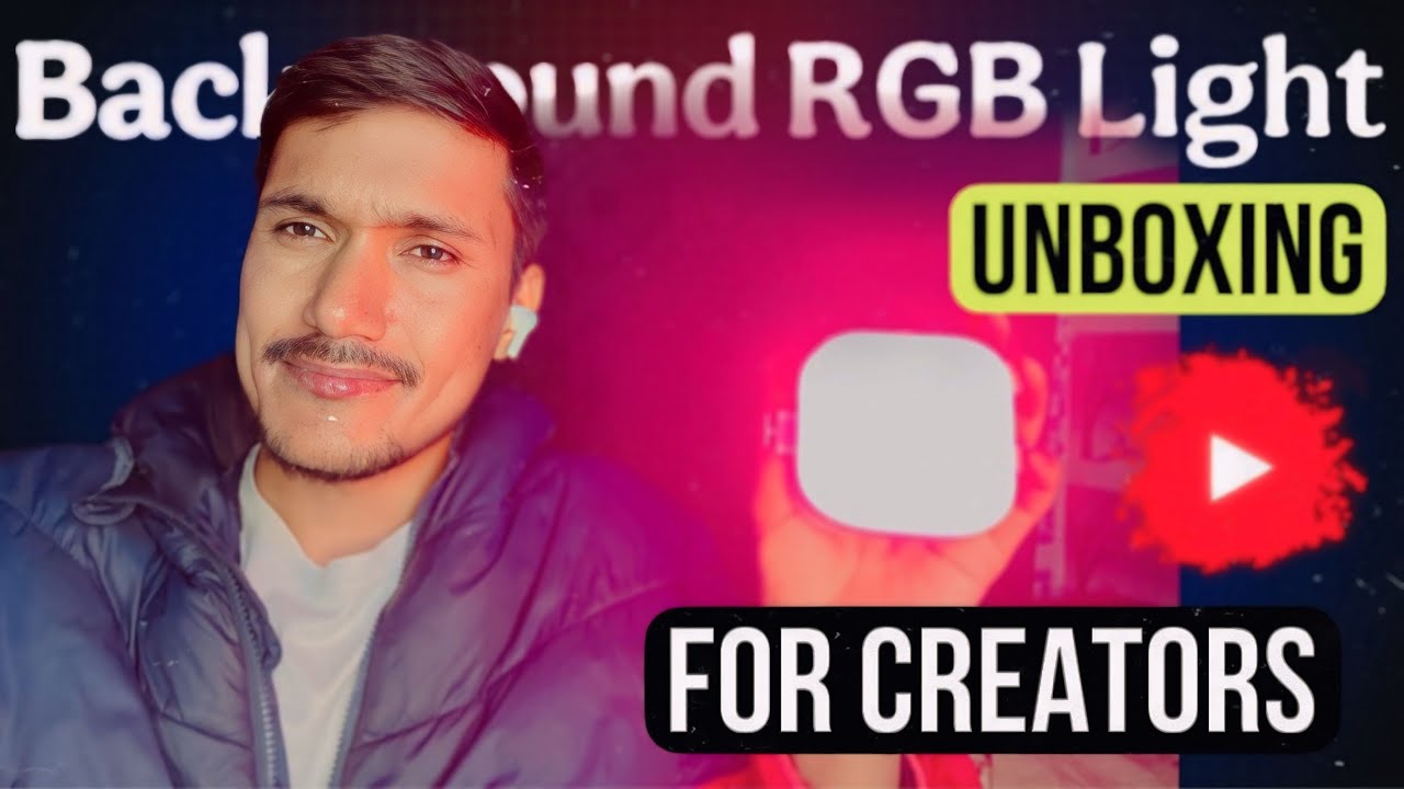 RGB Light For YouTubers || background light for creators || best ...