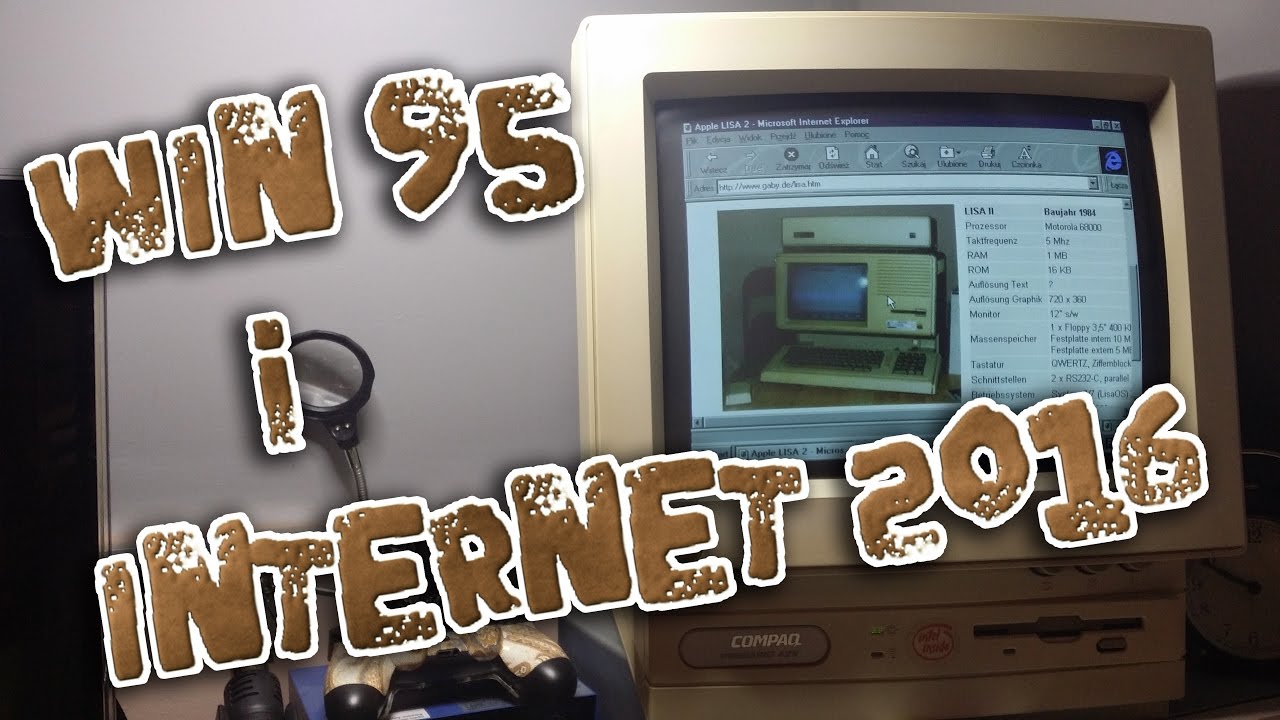 Windows 95 i WSPÓŁCZESNY INTERNET \\ RETRO KOMPUTER \\Internet Explorer ...