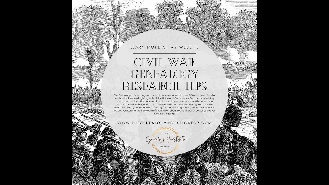 Civil War Research Tips - YouTube
