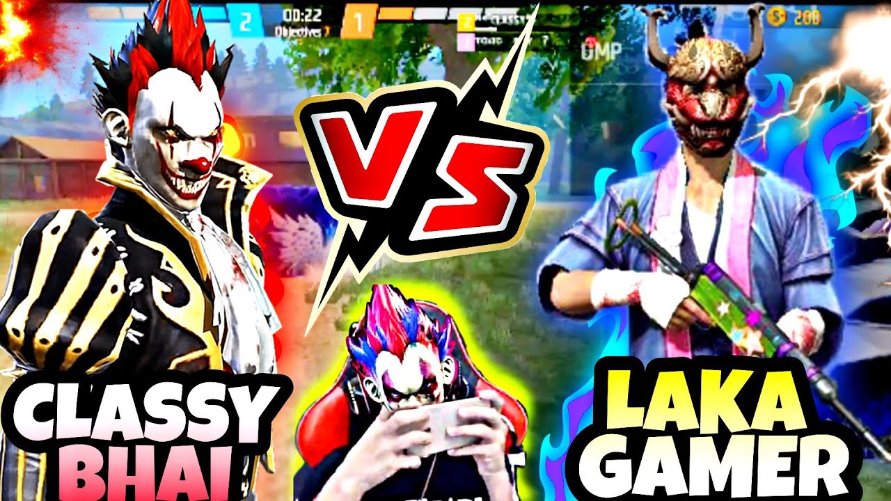 CLASSY VS LAKA GAMER 😳1V1 FRIENDLI👻 MATCH PC VS MOBILE😱 - YouTube