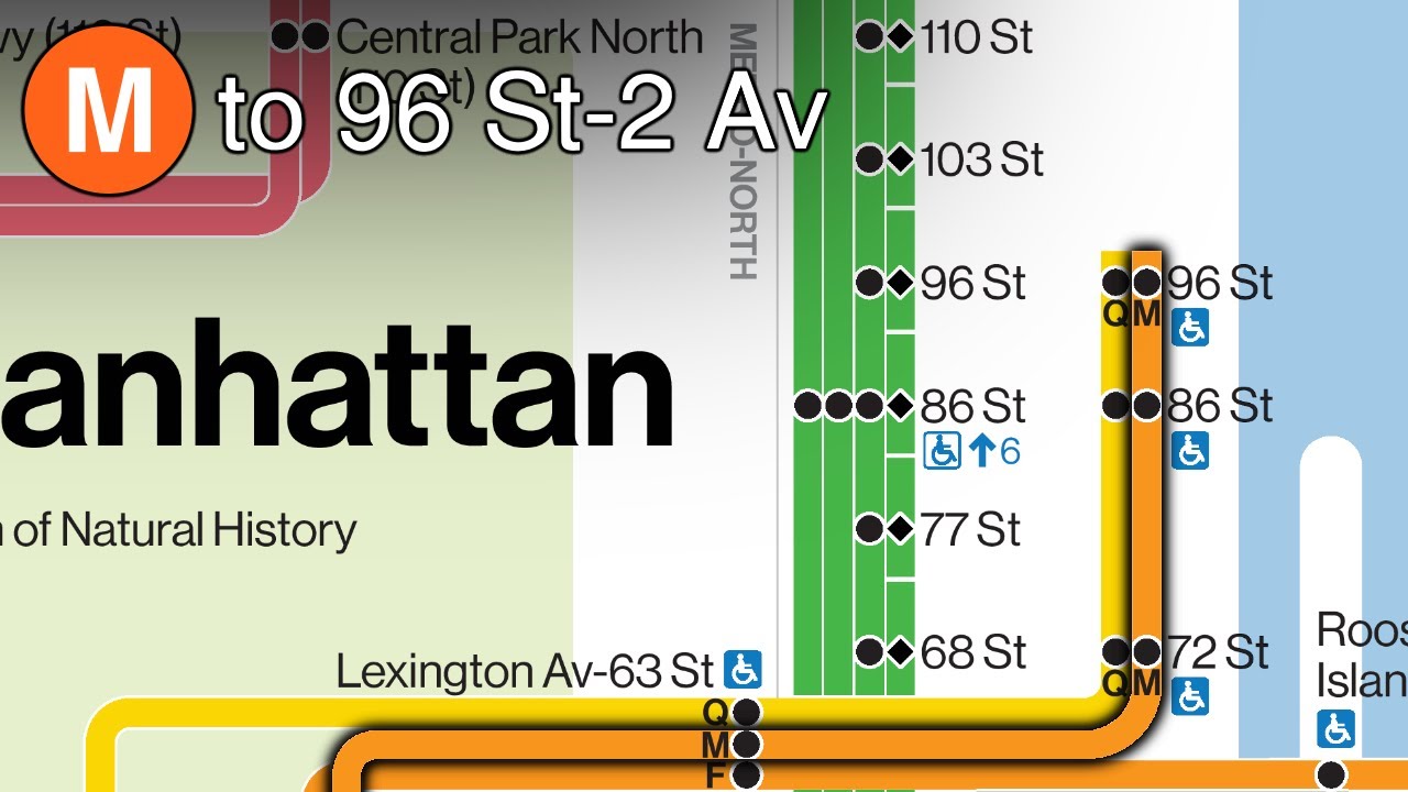 NYC Subway Map Edits: M train to 96 St-2 Av [Timelapse] - Experimental ...