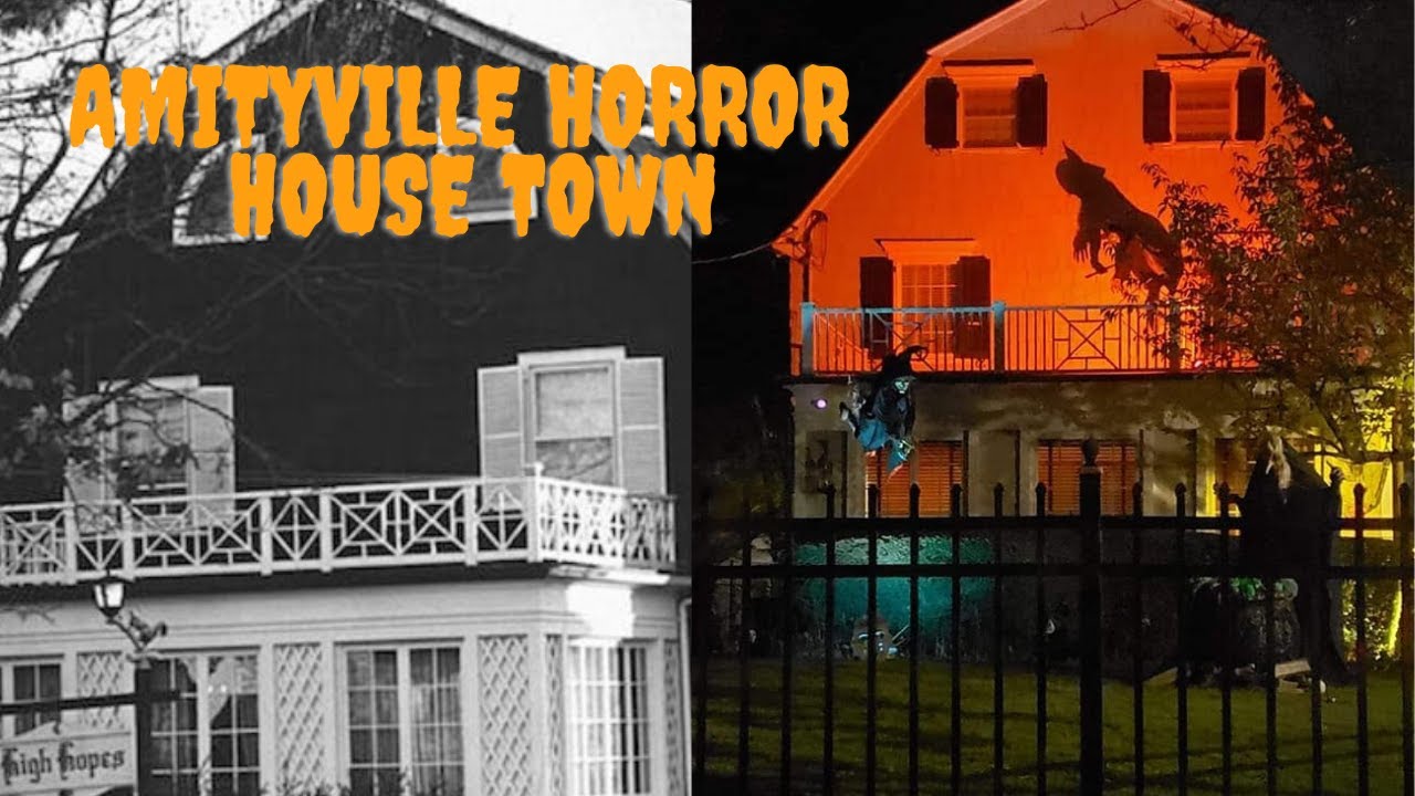 The famous Amityville horror house with key historic areas - YouTube