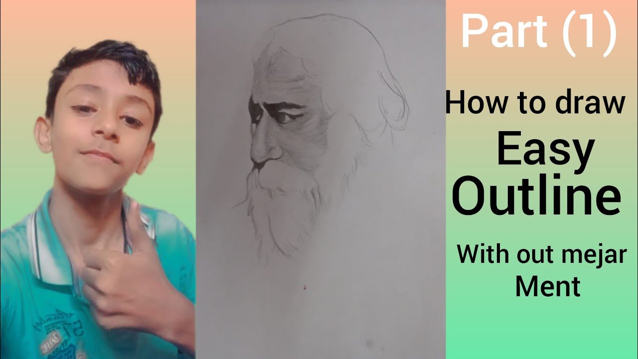 How to draw outline east - YouTube