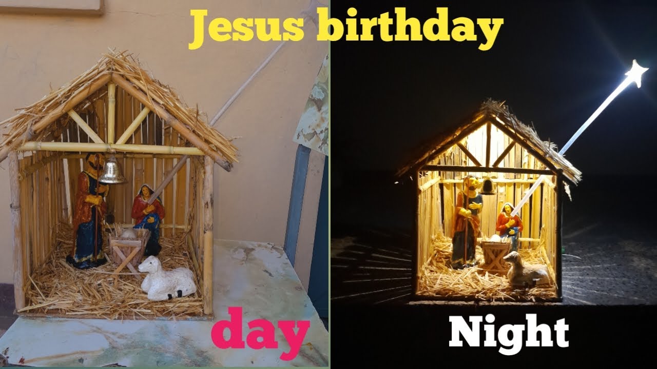 How to make Jesus birthday crib // DIY Christmas crib // simple home ...