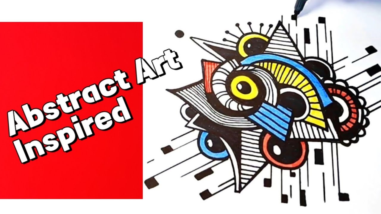 (1031) Abstract Art with Markers / Abstract Design Drawing / Intuitive ...
