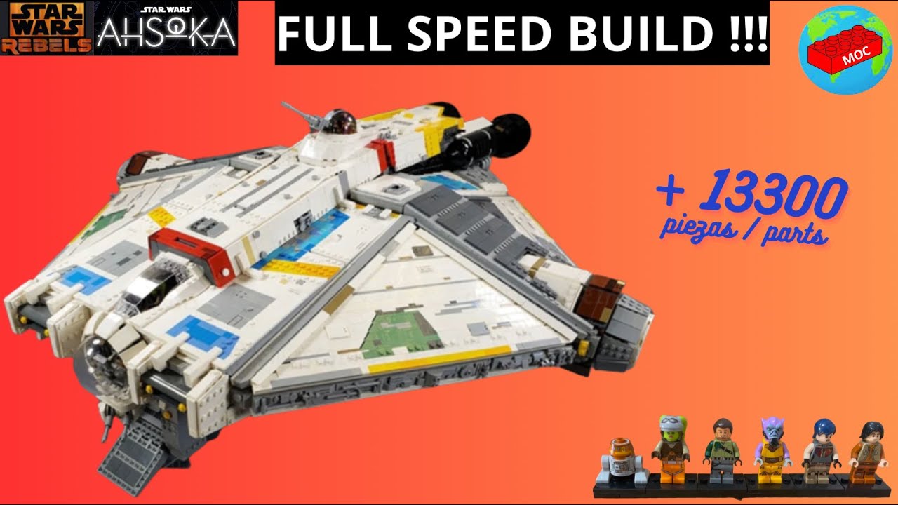 Lego 13,3K Piece USC The Ghost MOC FULL INTERIOR Speed Build - YouTube