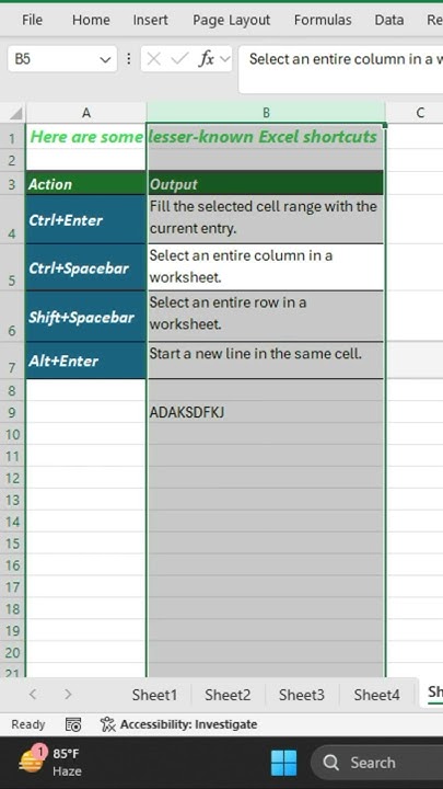 New Advanced Excel Shortcut Keys ! Excel Shortcut Keys ! #shortcutkeys ...