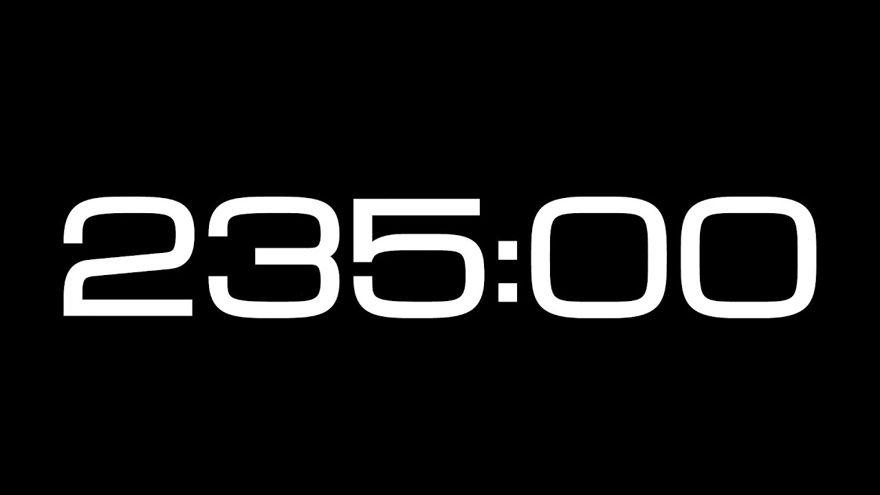 235 Minute Countdown Timer / NO SOUND - YouTube