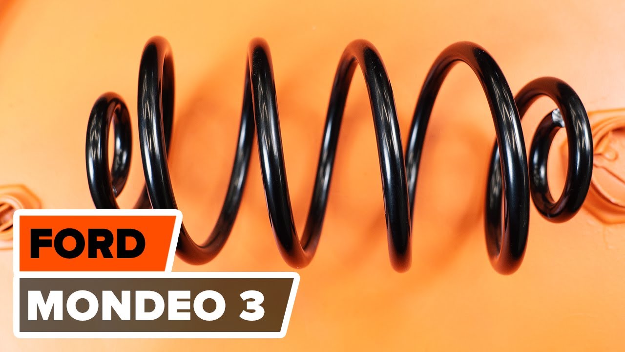 How to change Rear Springs on FORD Mondeo Mk3 Estate (BWY) TUTORIAL ...