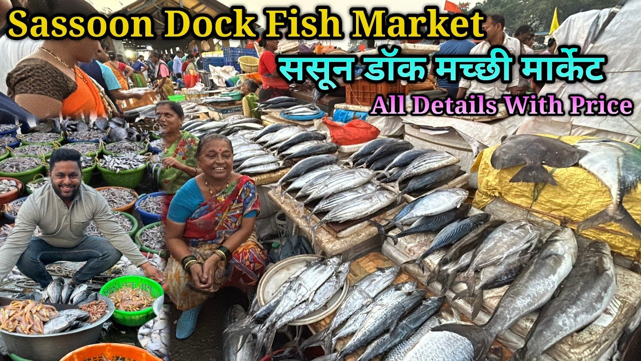 ससून डॉक फिश मार्केट😍Sassoon Dock Fish Market😍मुंबईतील स्वस्त व ताज्या ...