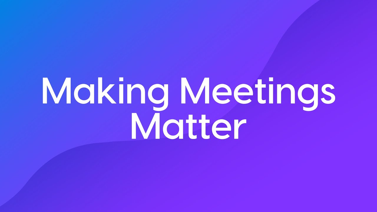 Making Meetings Matter Course Trailer - YouTube
