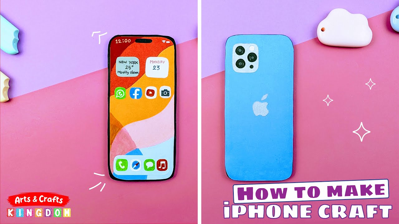 How to make a iPhone | Arts and Crafts Kingdom - YouTube