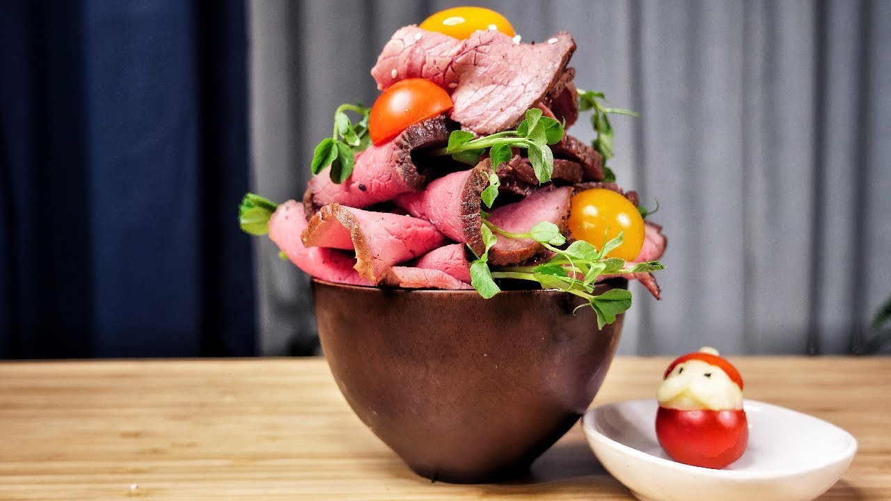 Roast beef christmas tree 用烤牛肉做的圣诞树你见过吗？《卫宫家今天的饭》第12话料理还原 - YouTube