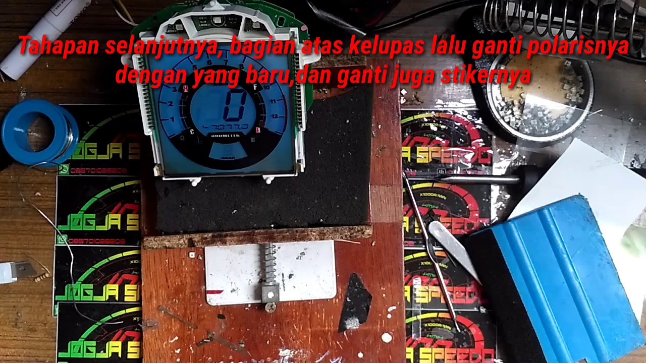 Tutorial memperbaiki speedo cs1 yg sunburn dan ganti warna - YouTube