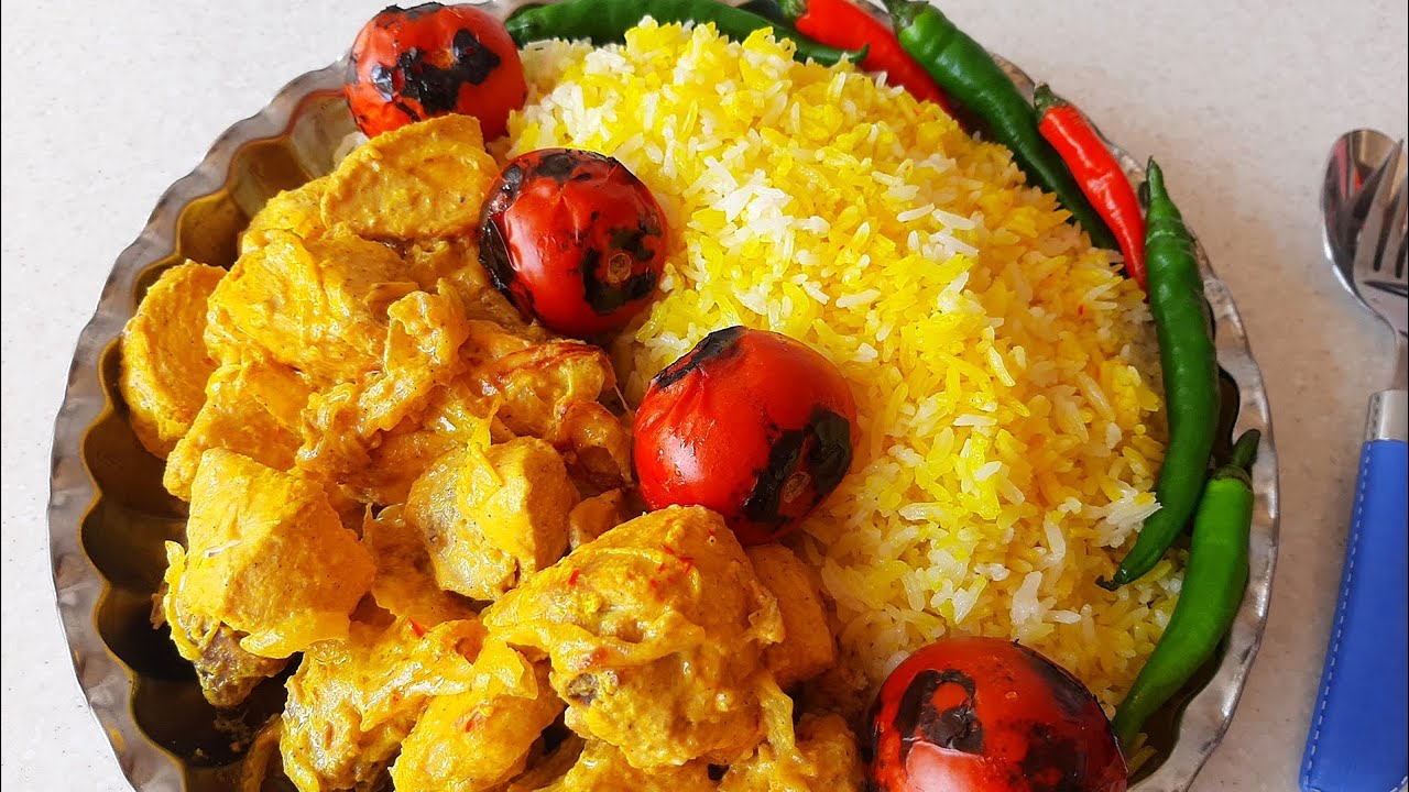 Juicy Persian Joojeh Kabab Recipe - A BOMB Flavor with Rice & Chicken ...