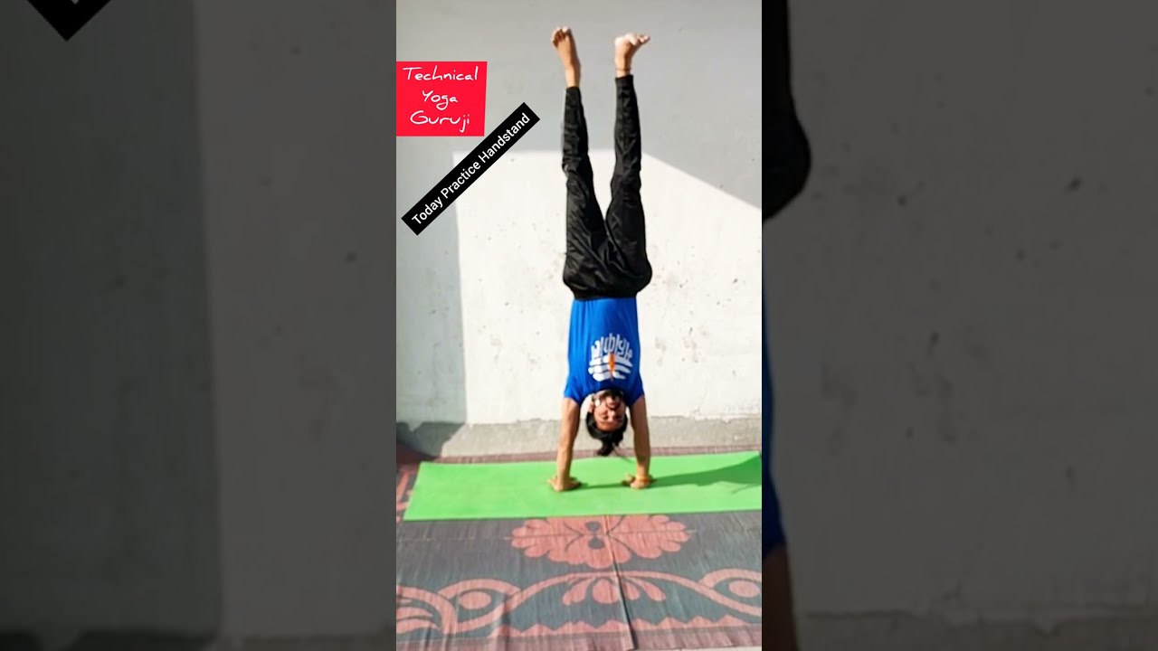 Handstand Easy Technique | handstand | Technical Yoga Guruji - YouTube