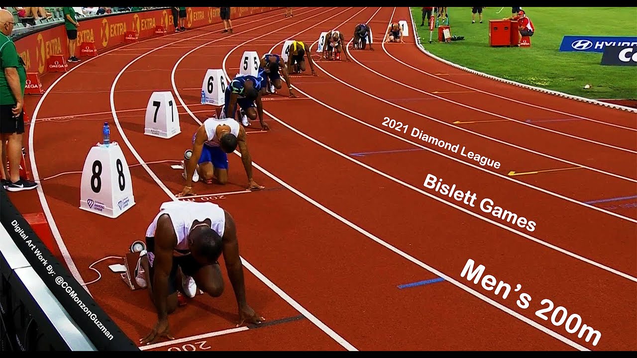 Men's 200m. Bislett Games. Diamond League. Bislett Stadium, Oslo ...
