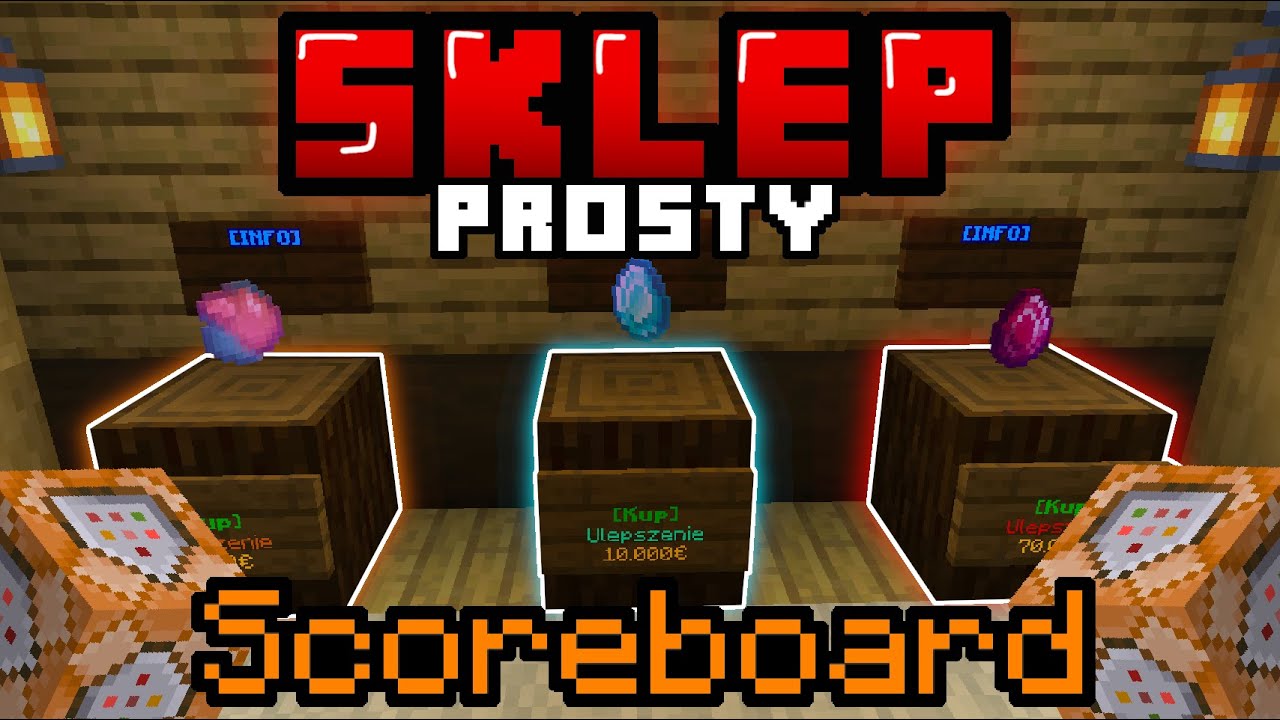 Prosty Sklep Sprzedawanie Kupowanie | Minecraft Komendy Poradnik 1.20 ...